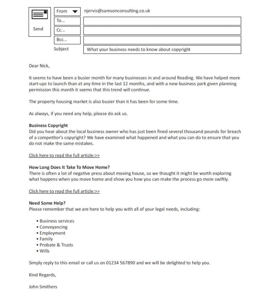Solicitors Email Marketing Templates & Haynes Car Manuals